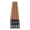 Midnight Black Composite Slatted Cladding Board | 2.4m (8ft ...