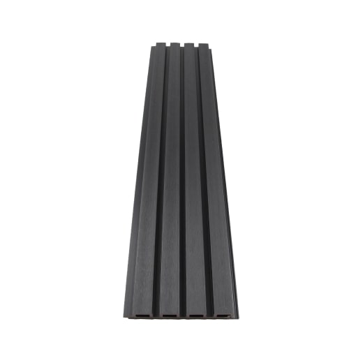 Midnight Black Composite Slatted Cladding Board | 2.4m (8ft ...