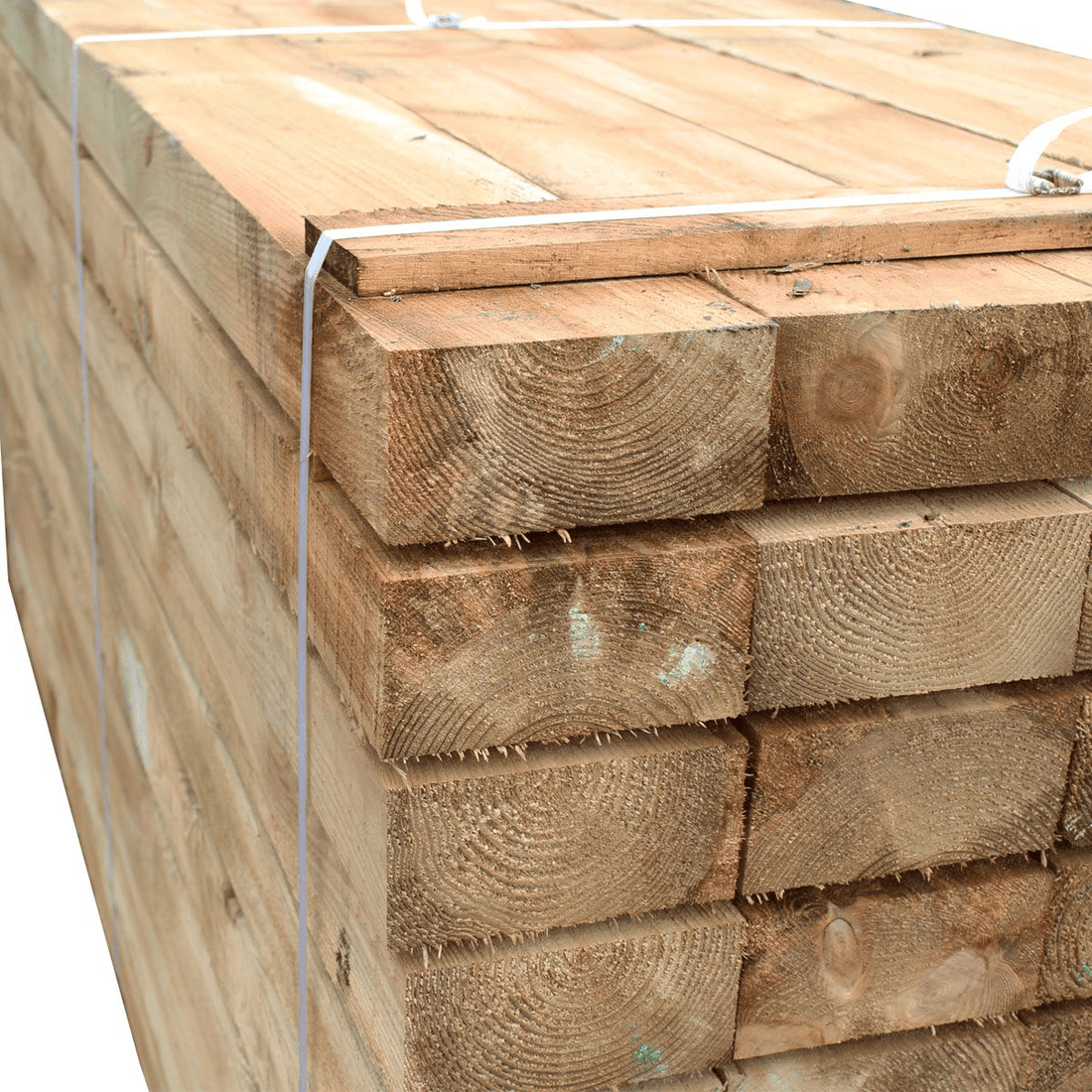 Timber Railway Sleepers | 250mm x 125mm (10x5") – BuildersMerchant.com
